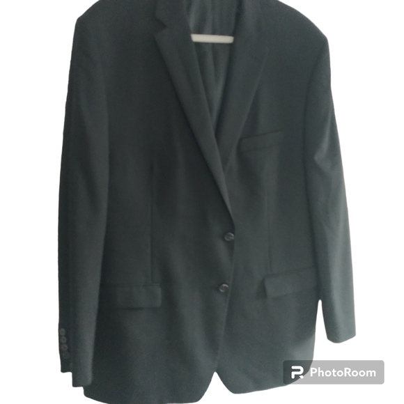 Chaps | Suits & Blazers | Chaps Black Classic Blazer Two Button Jacket 48r | Poshmark